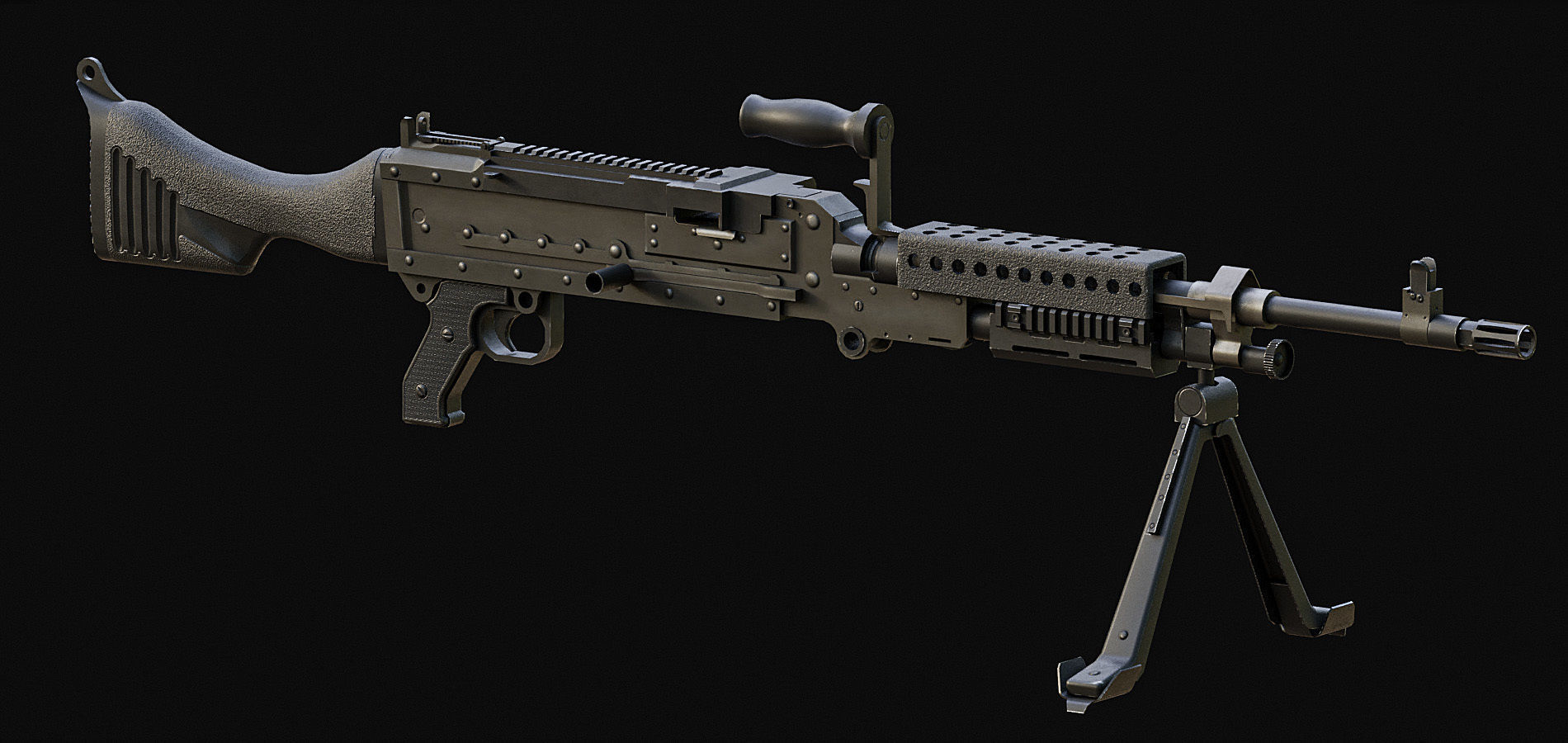 3D model M2 M240 MK19 VR / AR / low-poly | CGTrader