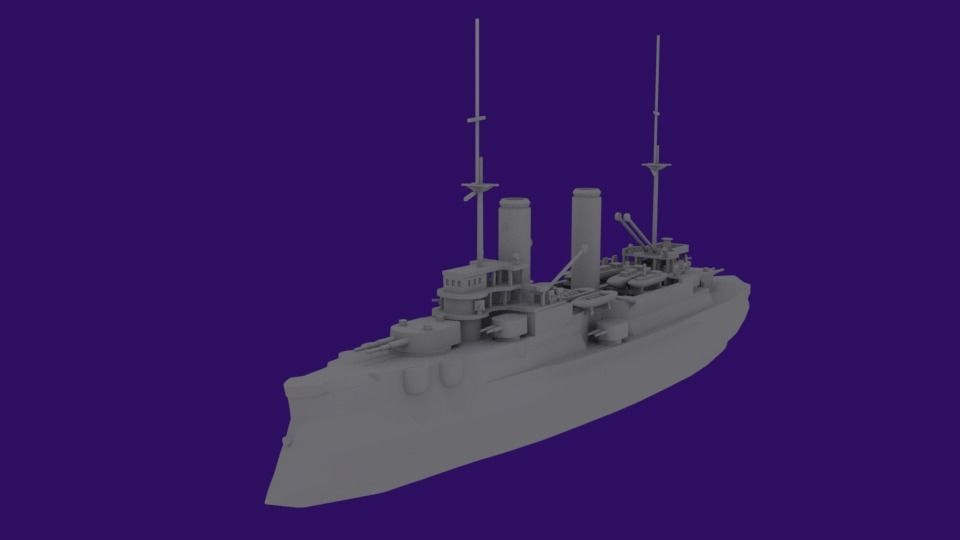 Borodino battleship 3D model 3D printable | CGTrader