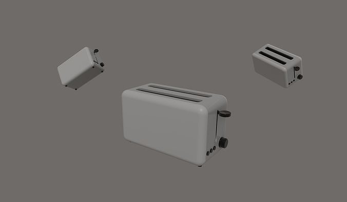 3D model Toaster box VR / AR / low-poly | CGTrader