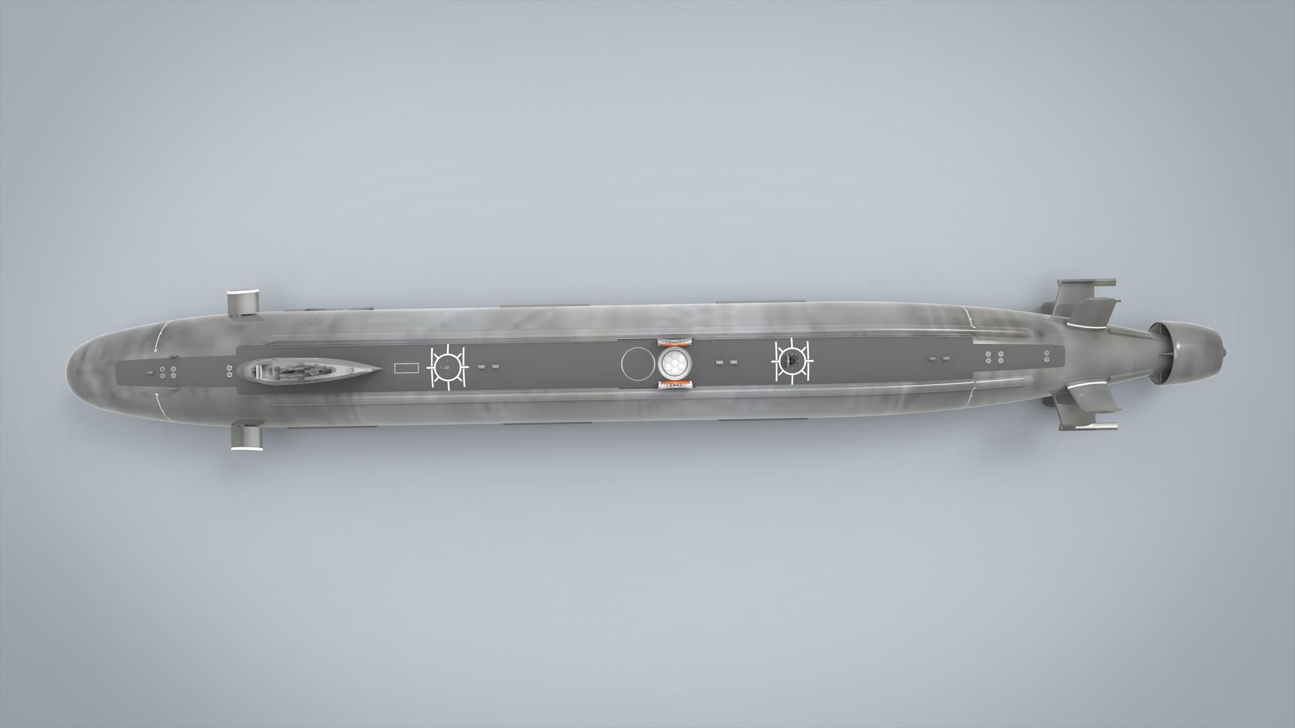 3D model Submarine Nuclear VR / AR / low-poly | CGTrader