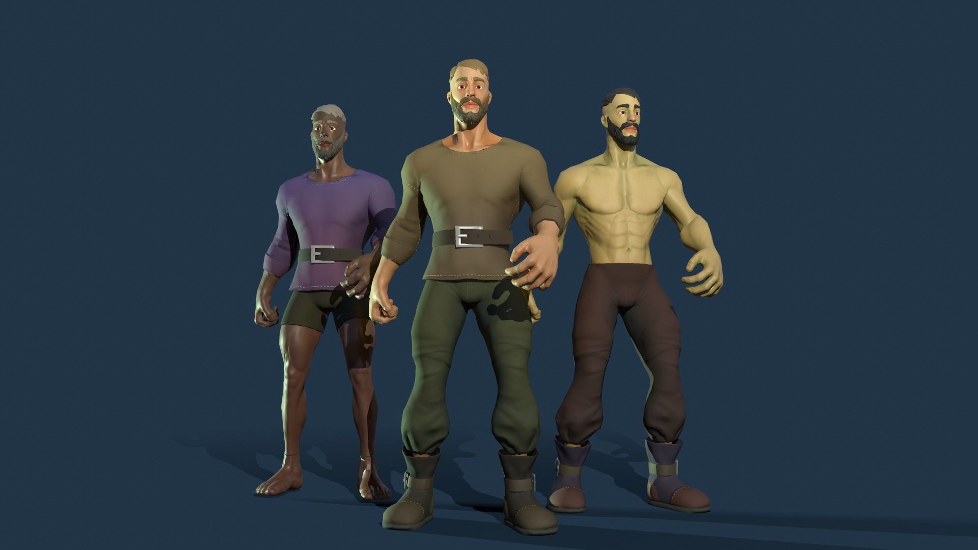 3D model Stylized Human Male VR / AR / low-poly rigged animated | CGTrader