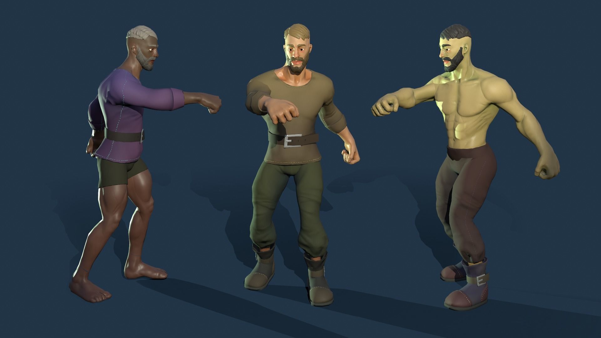 3D model Stylized Human Male VR / AR / low-poly rigged animated | CGTrader
