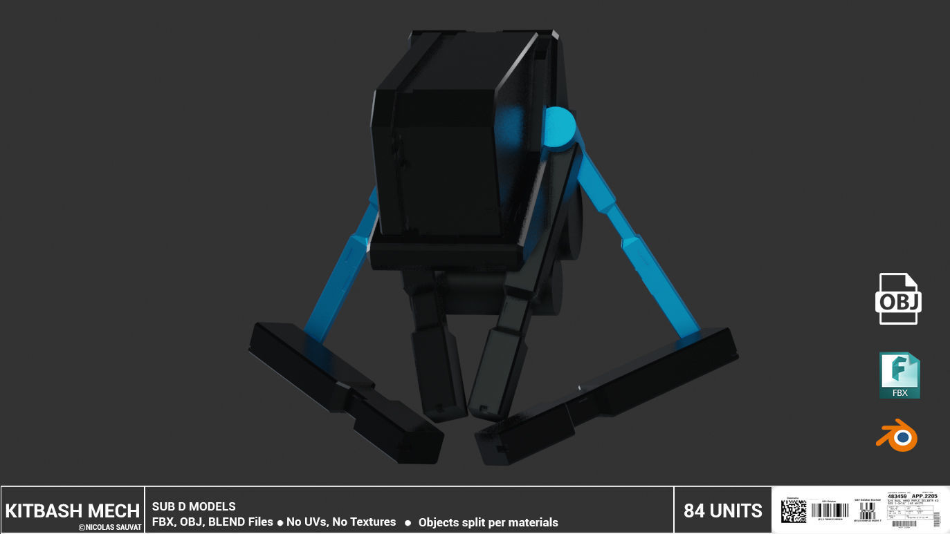 MECH KITBASH 3D model | CGTrader