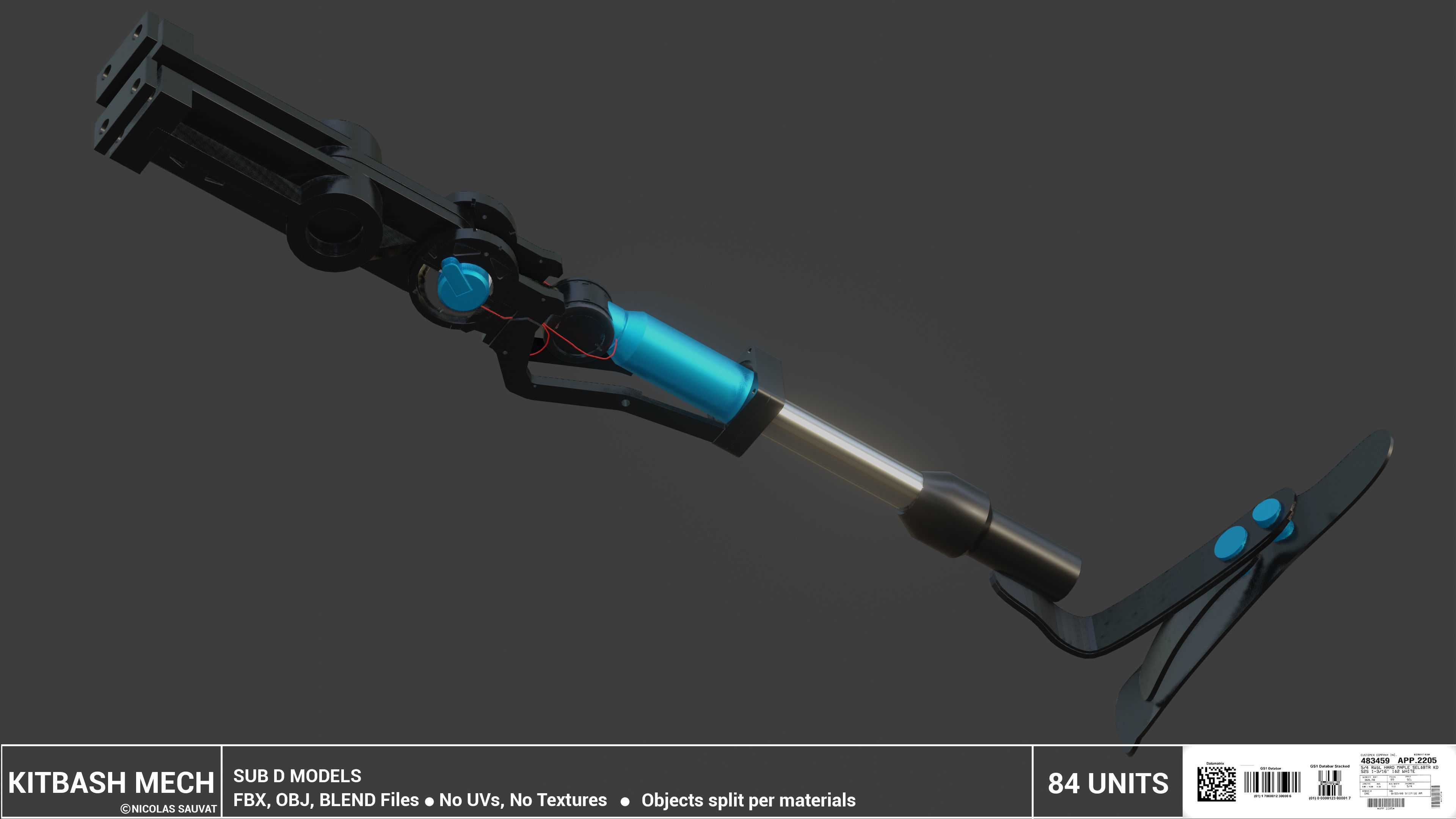 MECH KITBASH 3D model | CGTrader