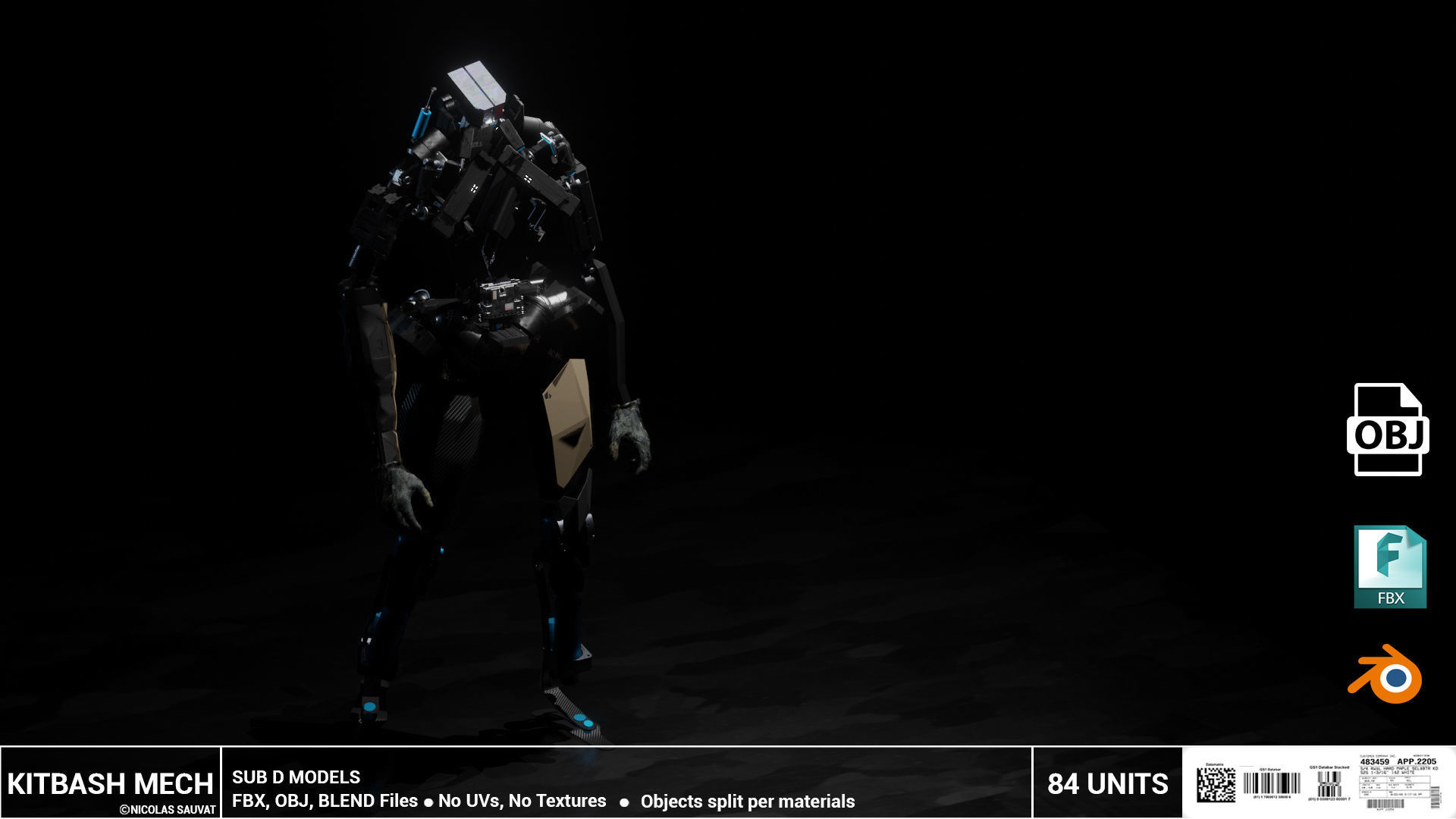 MECH KITBASH 3D model | CGTrader