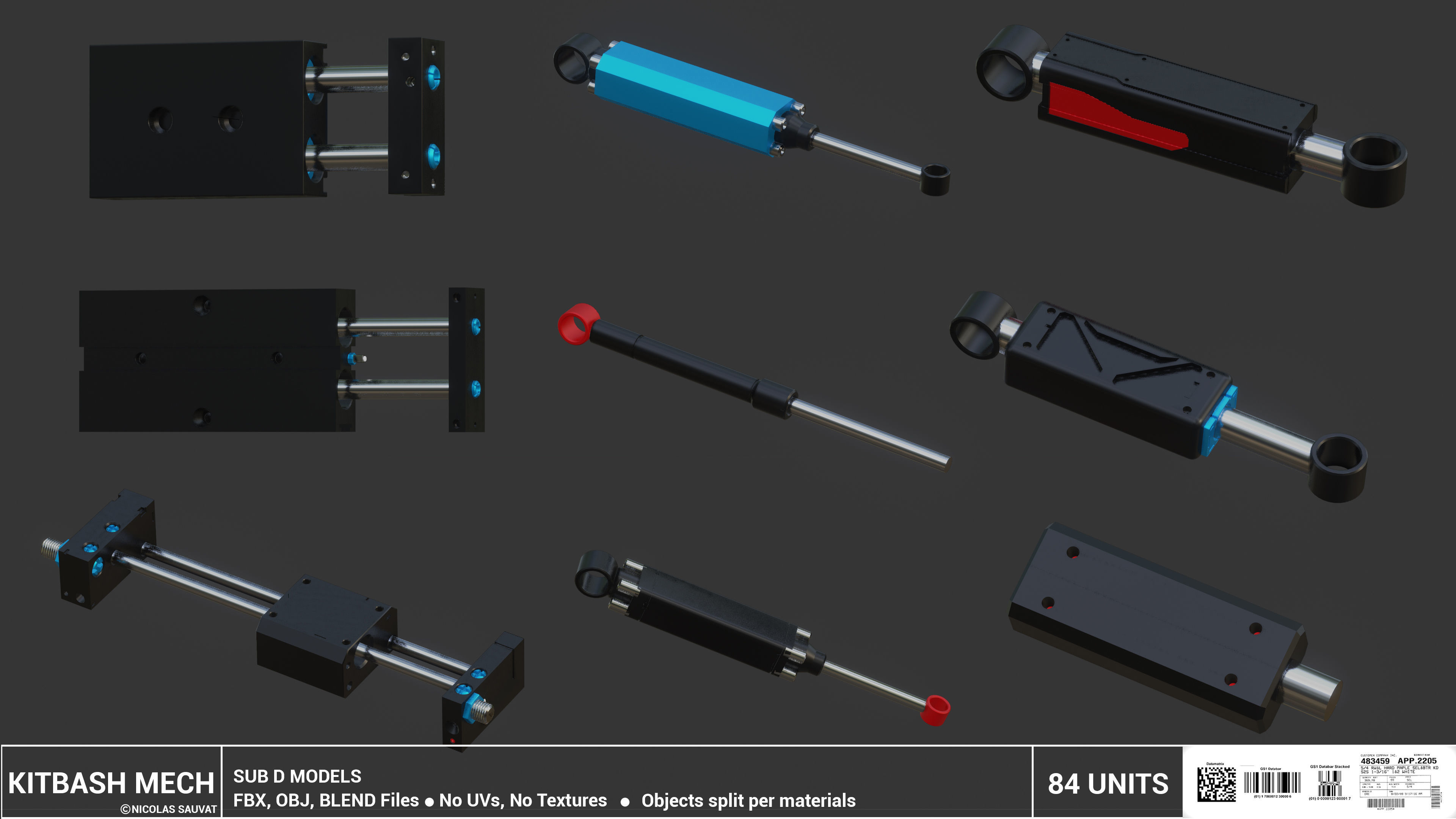 MECH KITBASH 3D model | CGTrader