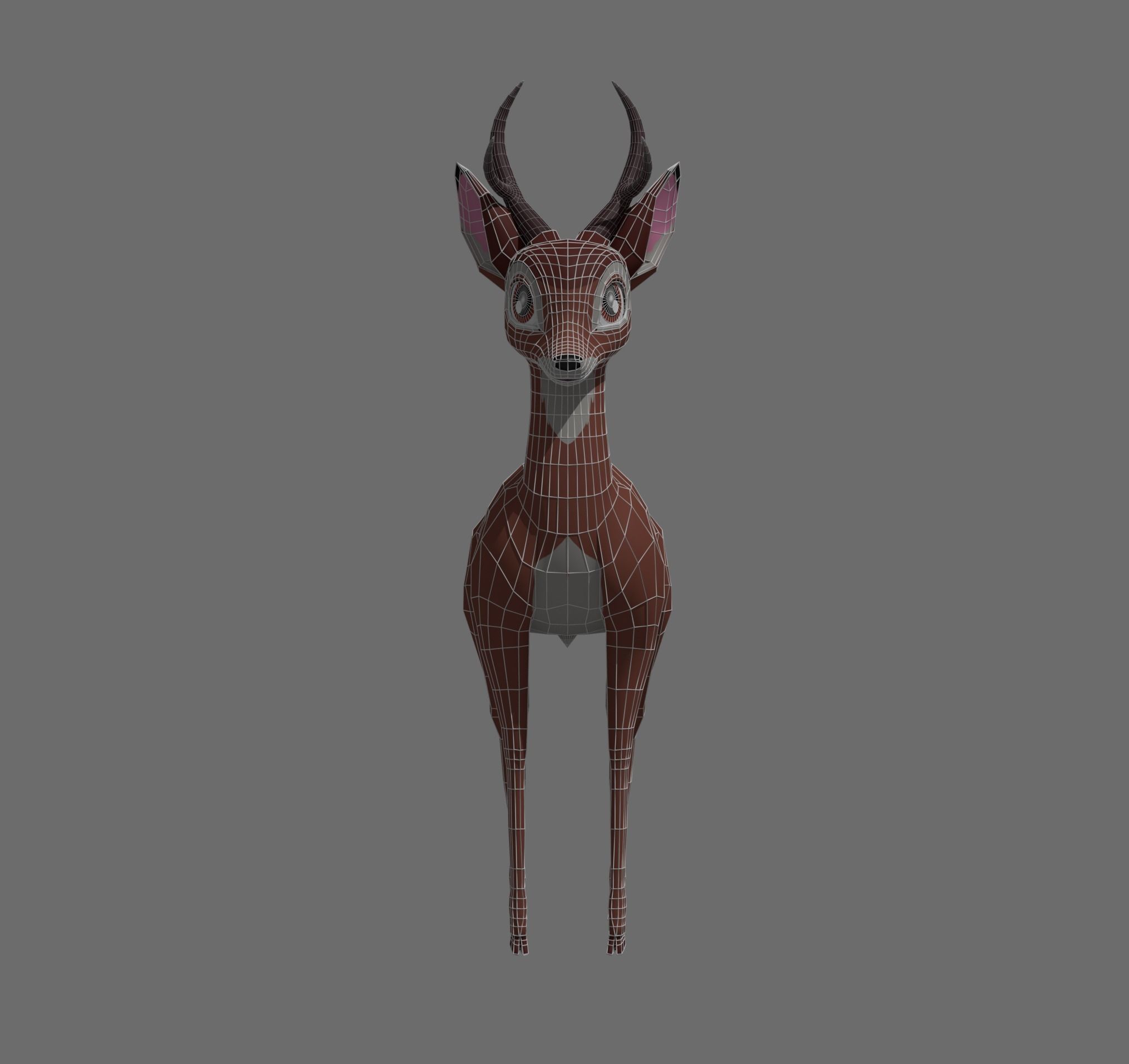 Adult Bambi Model free 3D model animated rigged | CGTrader