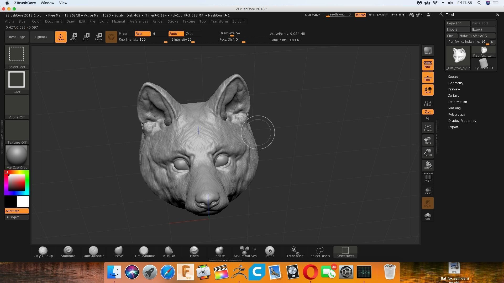 fox head free 3D model 3D printable | CGTrader