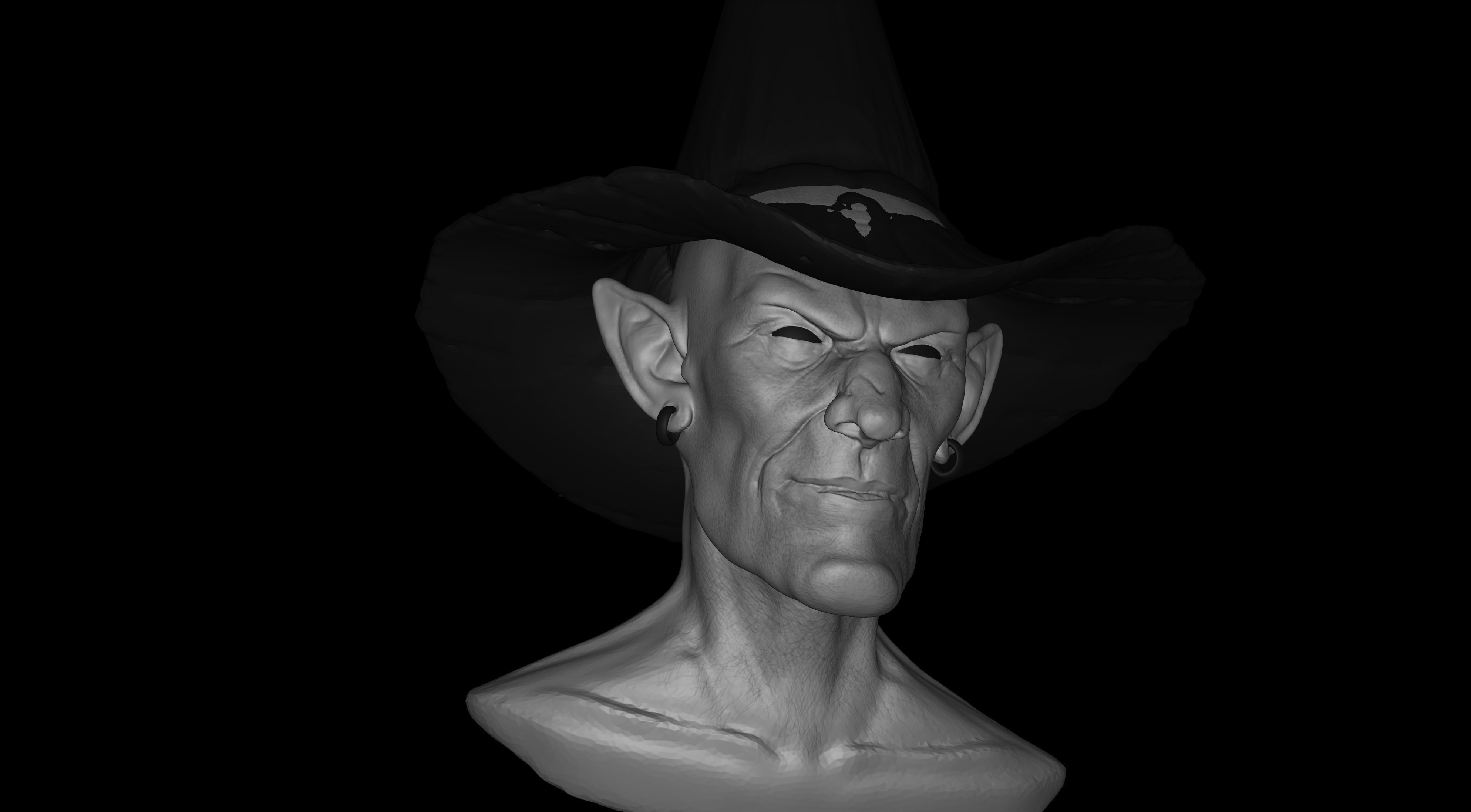 Witch head free 3D model | CGTrader