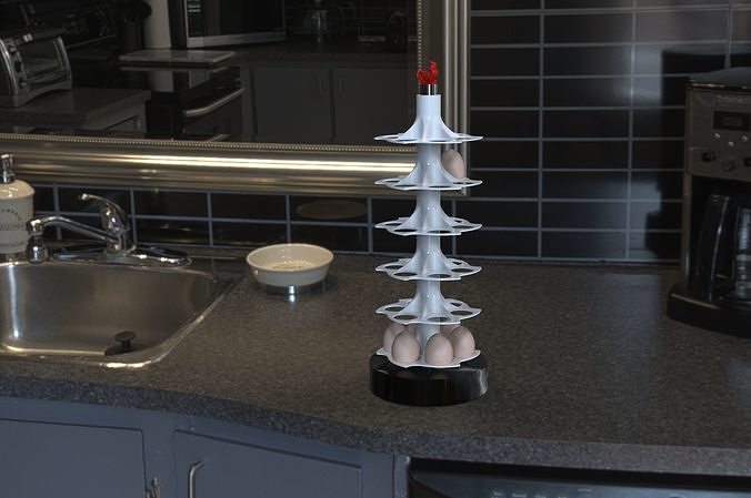 Egg tower 3D model 3D printable | CGTrader
