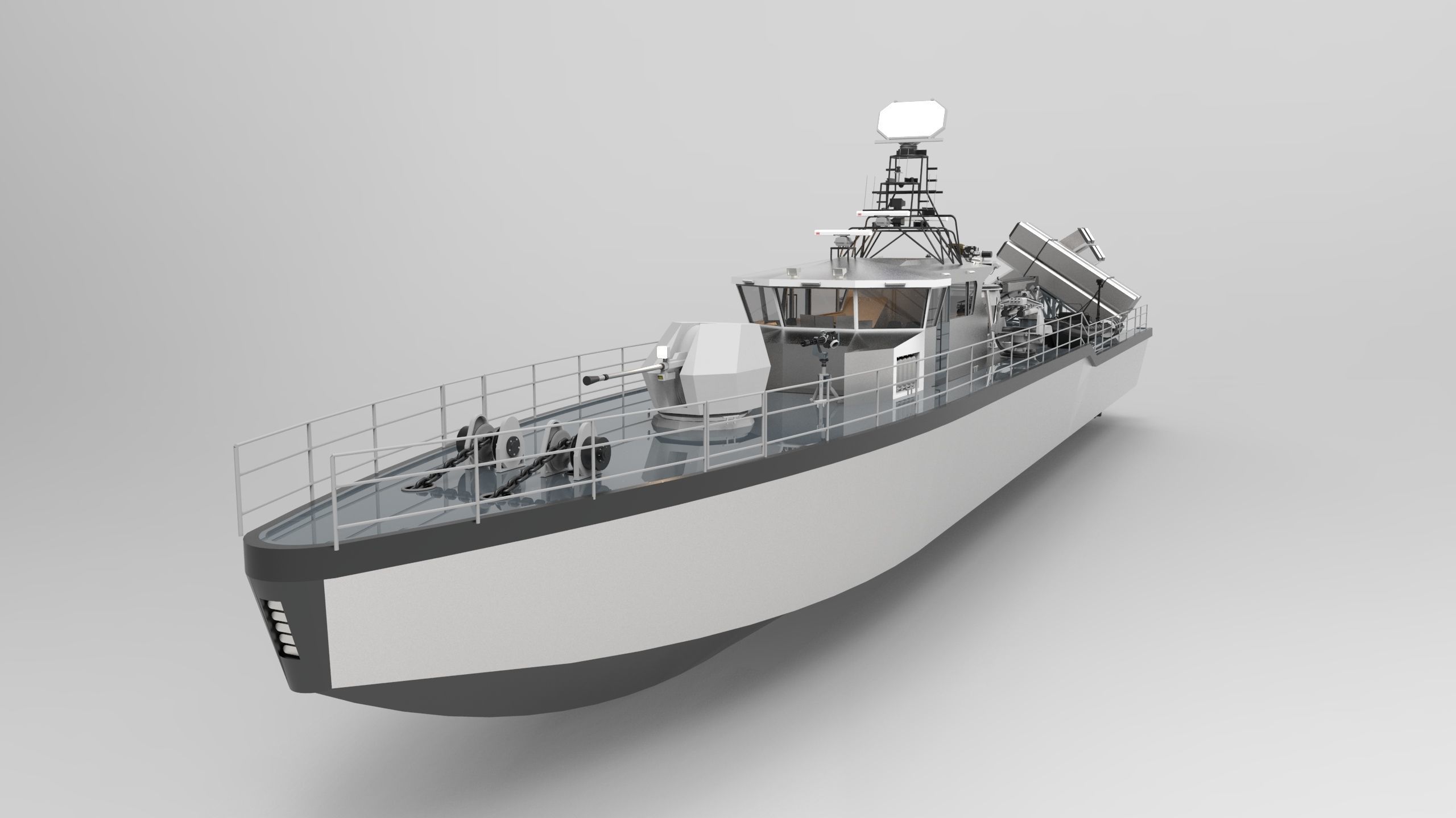 3D model Fast Patrol Boat 40 VR / AR / low-poly | CGTrader