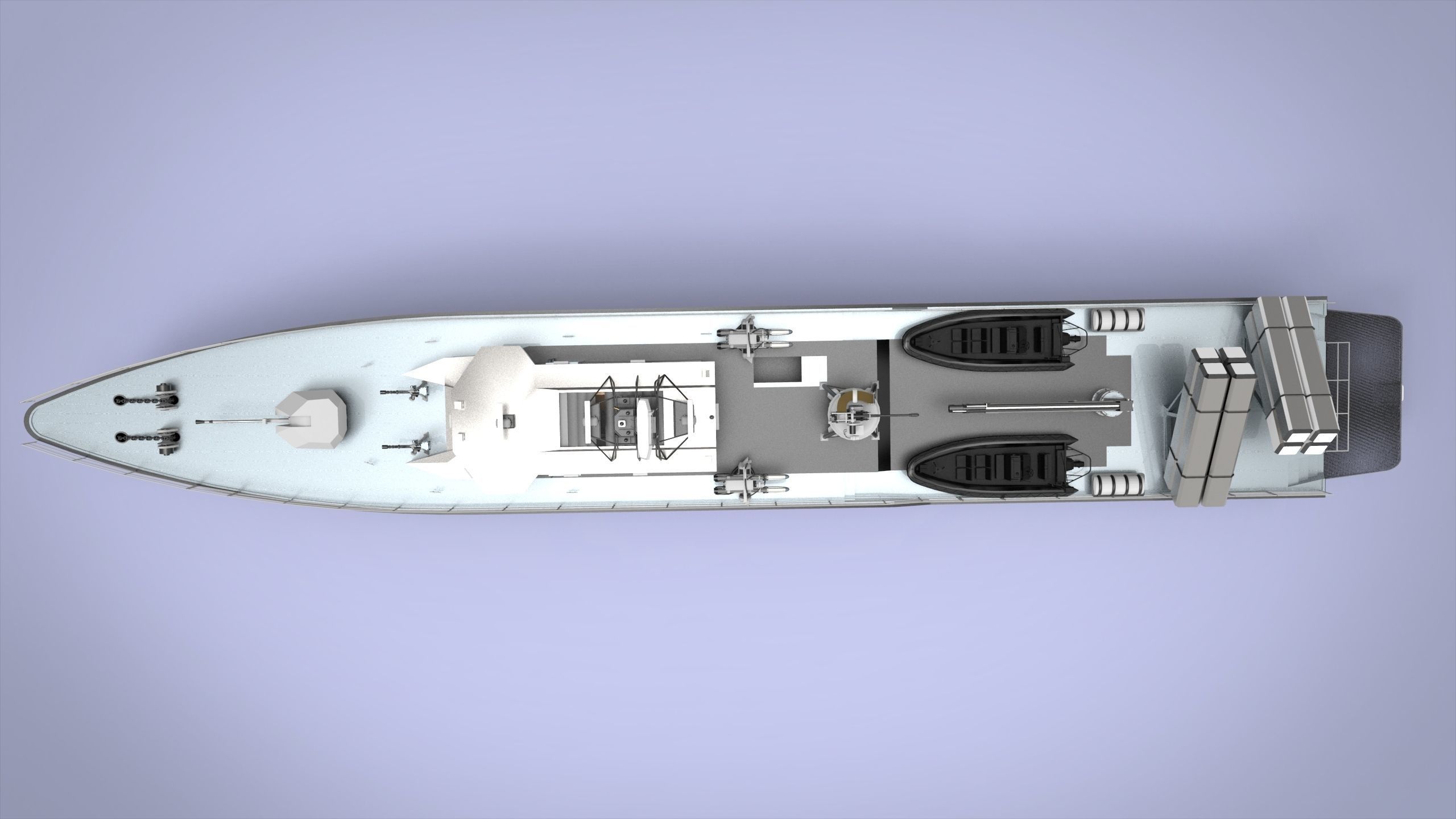3D model Fast Patrol Boat 40 VR / AR / low-poly | CGTrader
