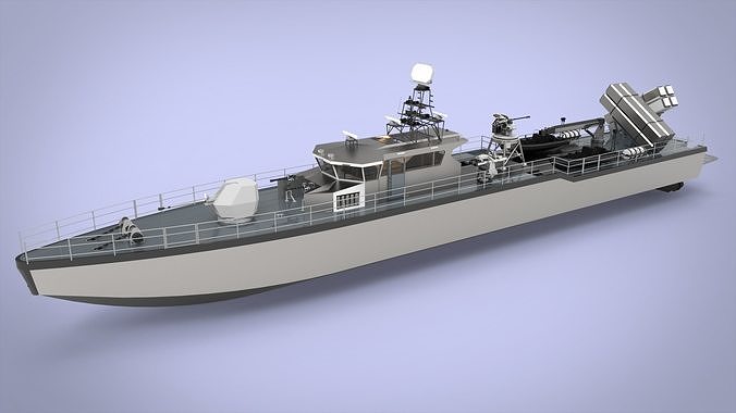 3D model Fast Patrol Boat 40 VR / AR / low-poly | CGTrader