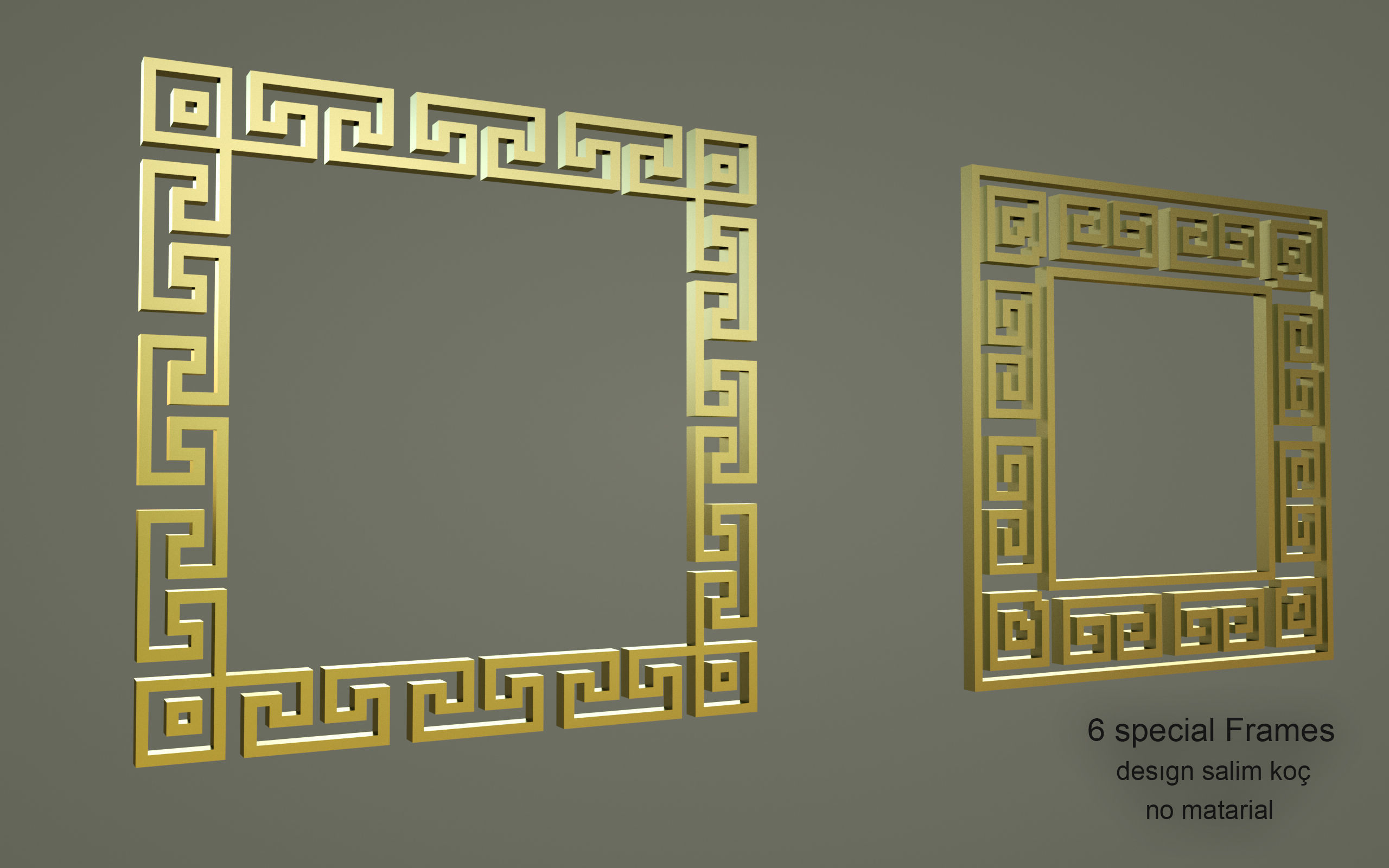 special frames 3D model | CGTrader