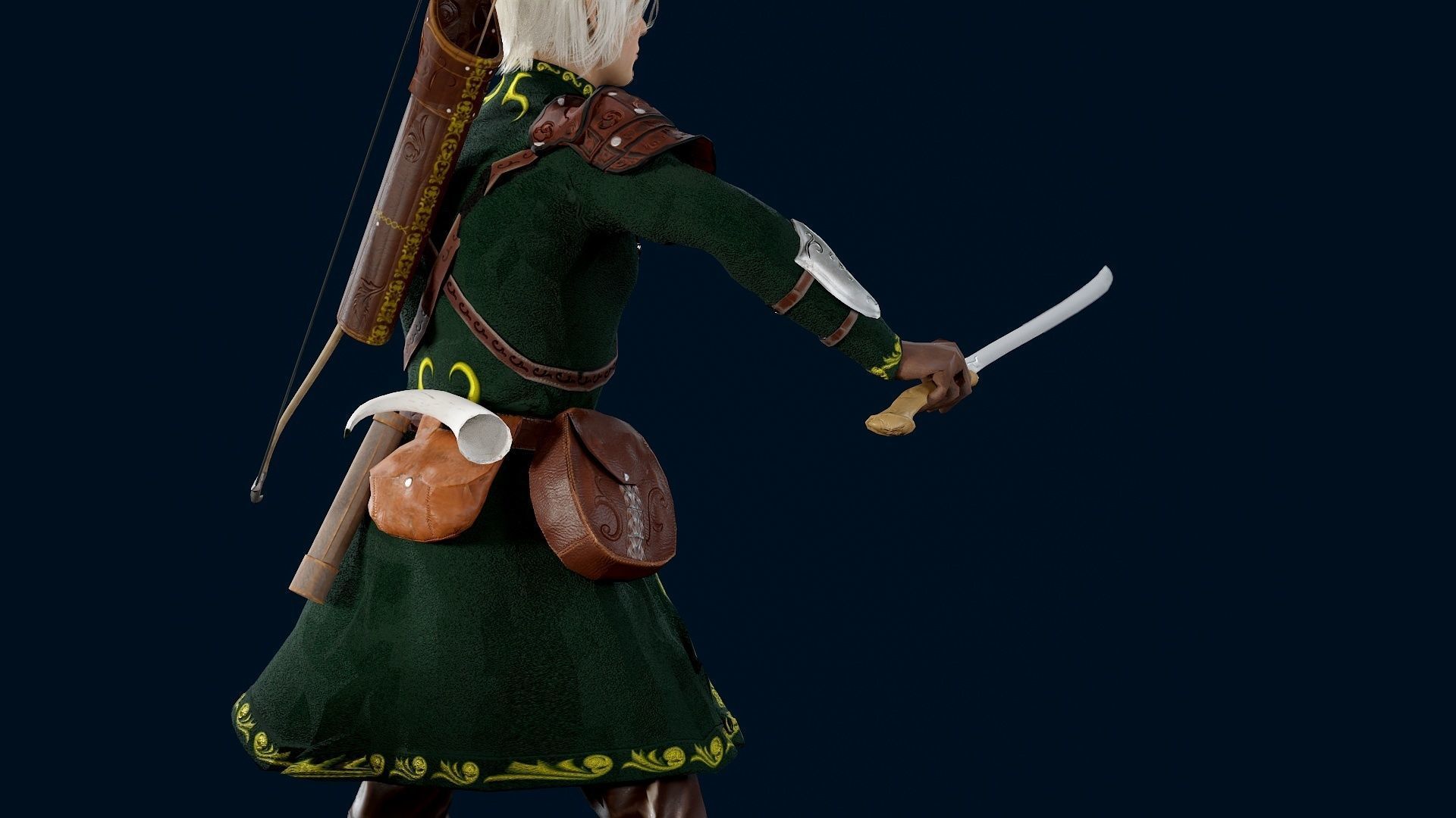 3D model Wood elf Low-poly 3D model VR / AR / low-poly rigged | CGTrader