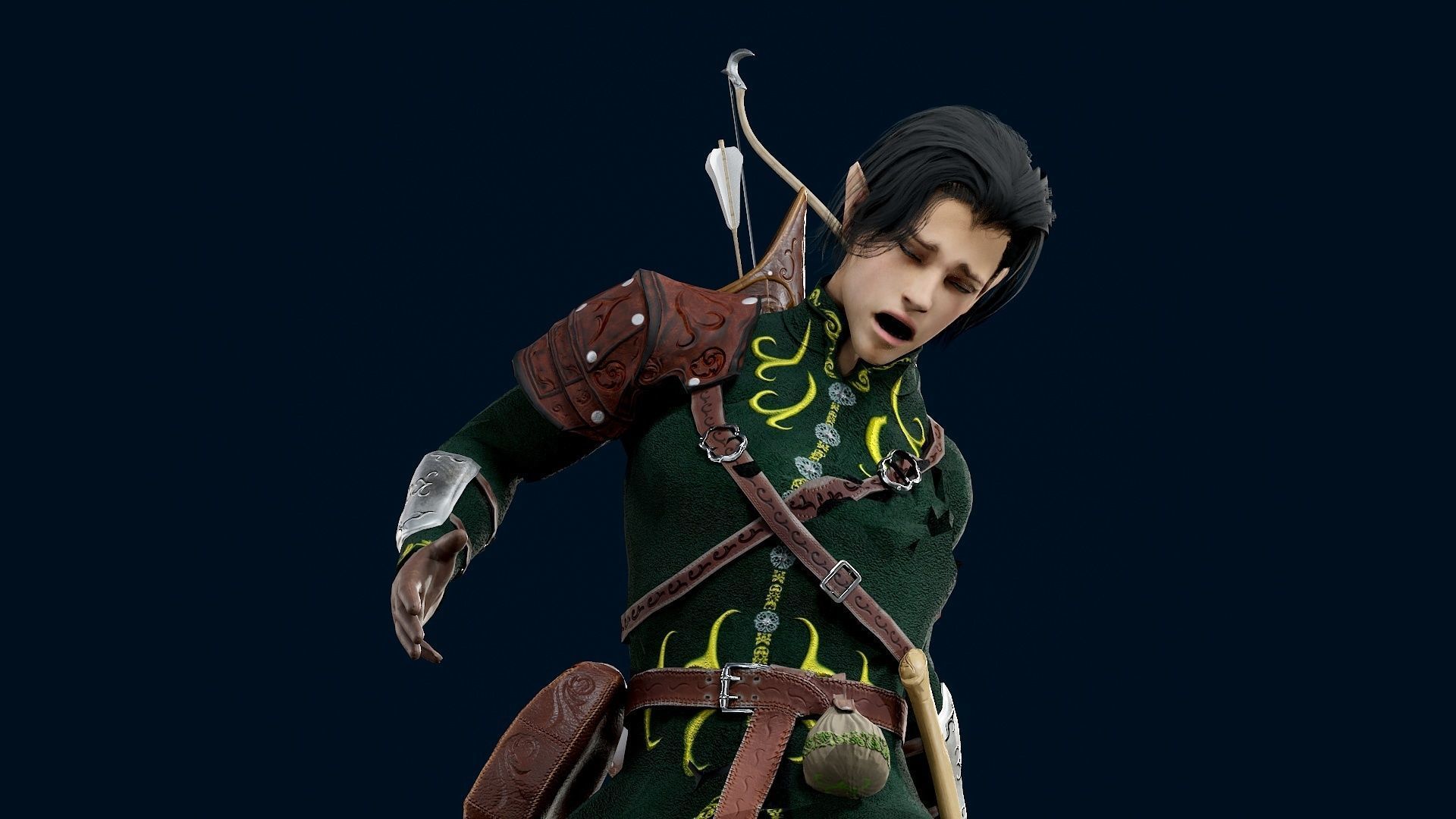 3D model Wood elf Low-poly 3D model VR / AR / low-poly rigged | CGTrader