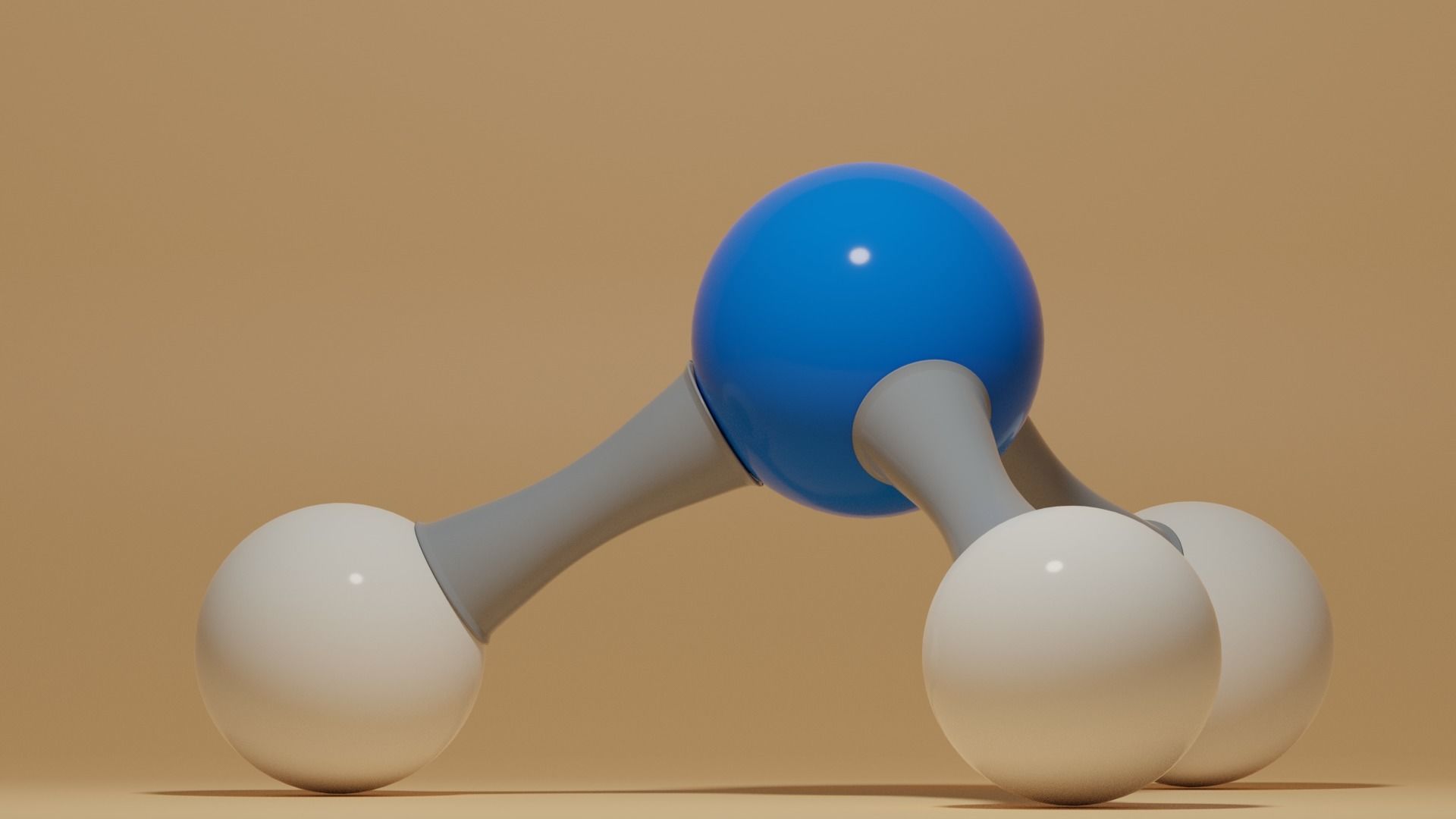 3D model Ammonia Molecule NH3 VR / AR / low-poly | CGTrader
