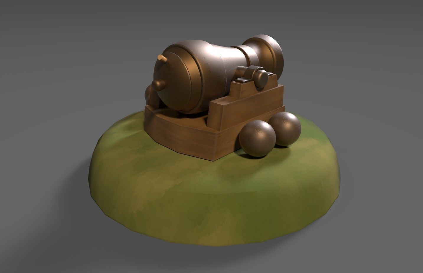 3D model Simple game-ready Cannon VR / AR / low-poly | CGTrader