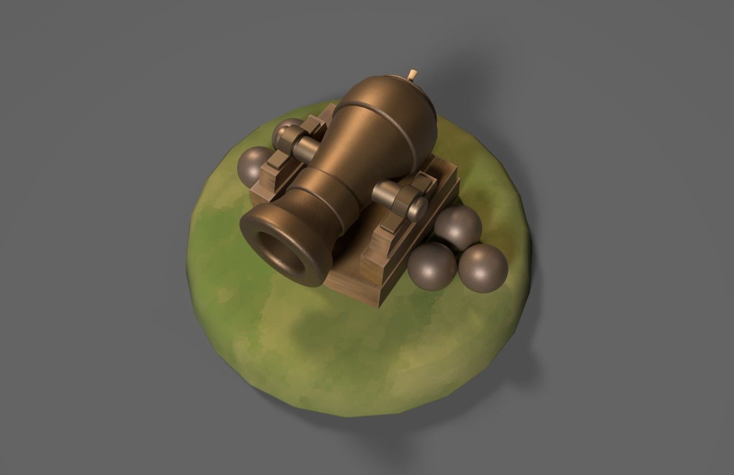 3D model Simple game-ready Cannon VR / AR / low-poly | CGTrader