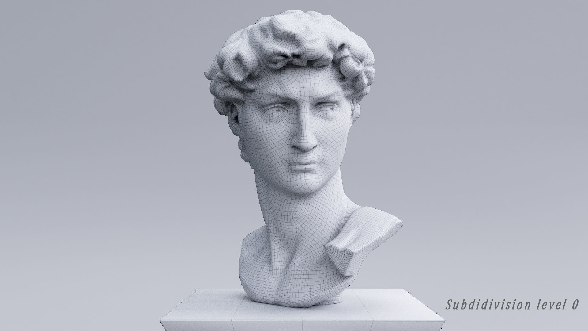 Head of David 3D model | CGTrader