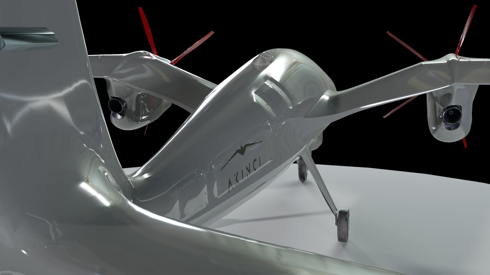 Akinci UAV Drone 3D model | CGTrader