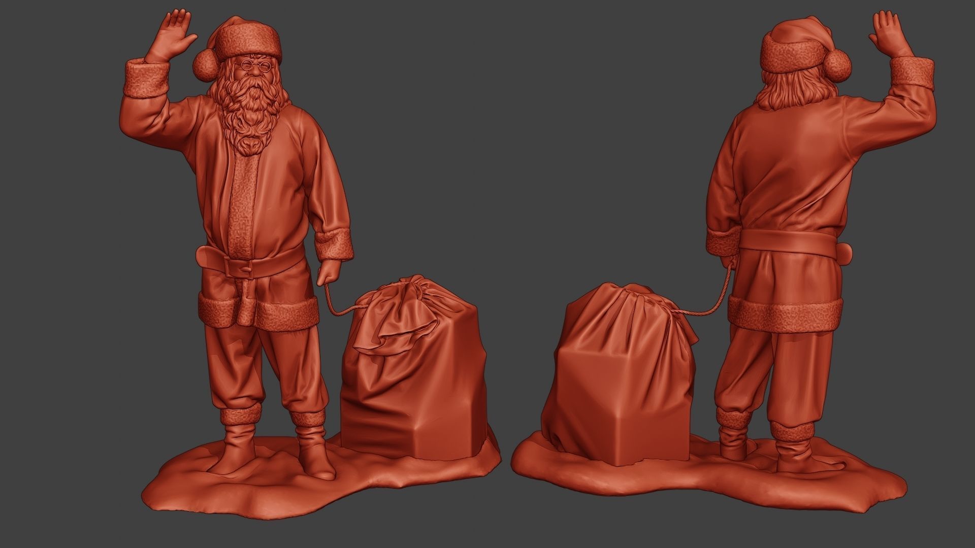 Santa Claus Print P1 3D model 3D printable | CGTrader