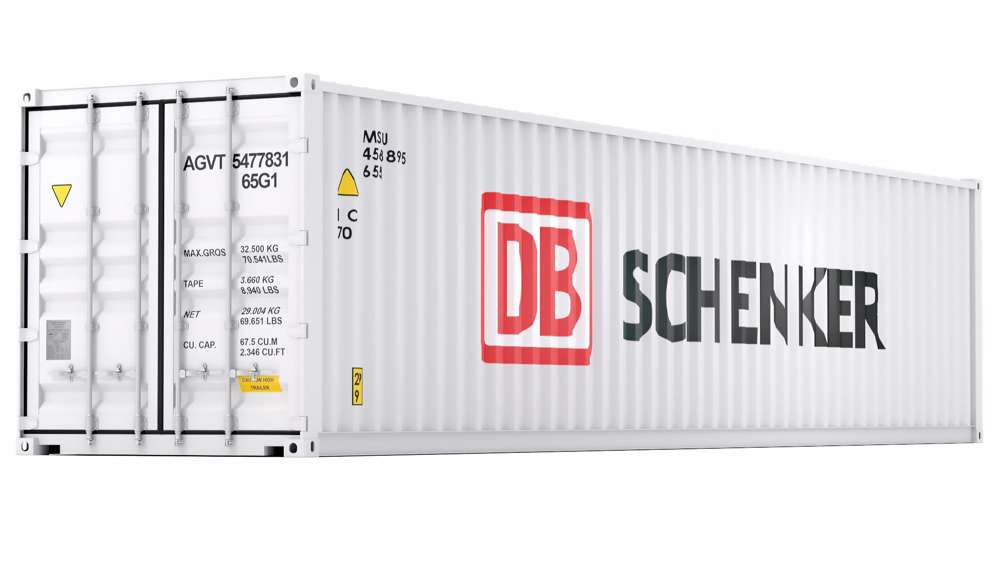 DB Schenker Shipping Container 3D model | CGTrader