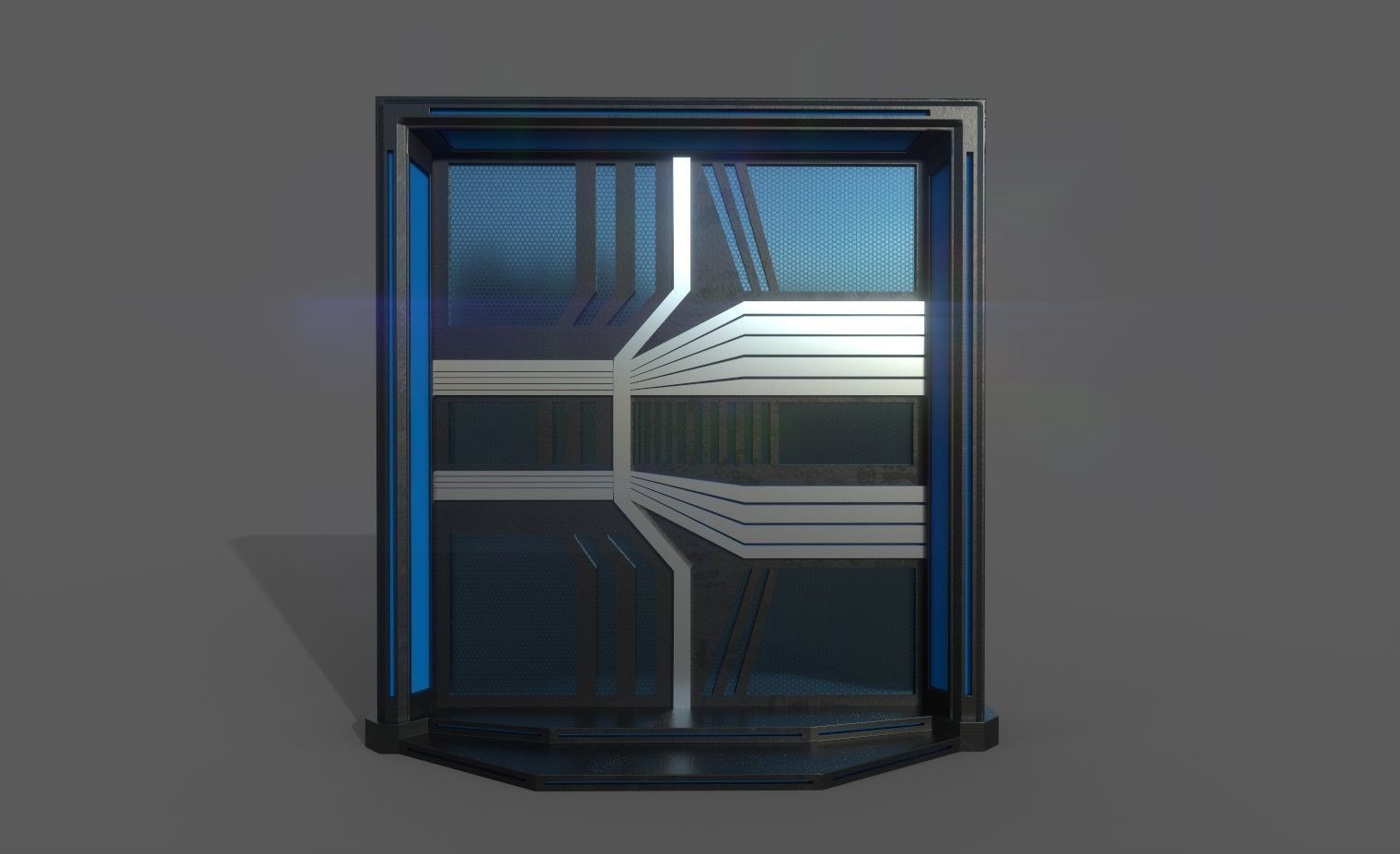 3D model Futuristic Door VR / AR / low-poly | CGTrader