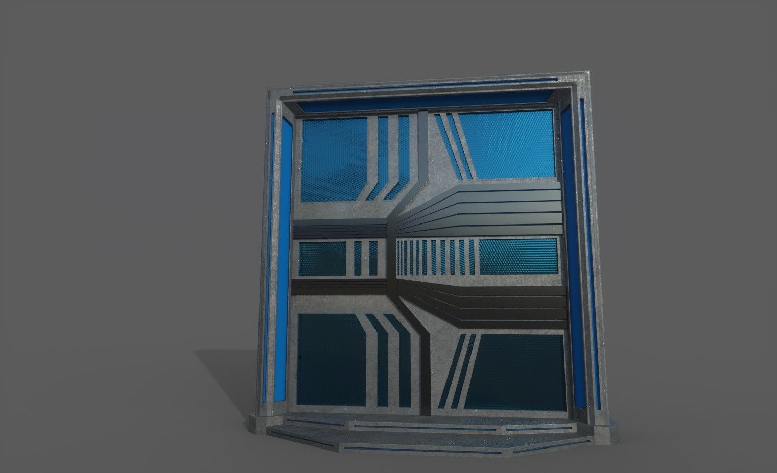 3D model Futuristic Door VR / AR / low-poly | CGTrader