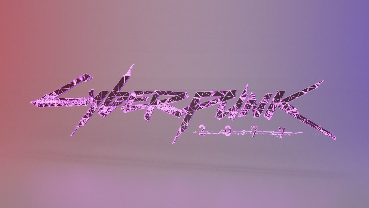3D model Cyberpunk 77 logo VR / AR / low-poly | CGTrader