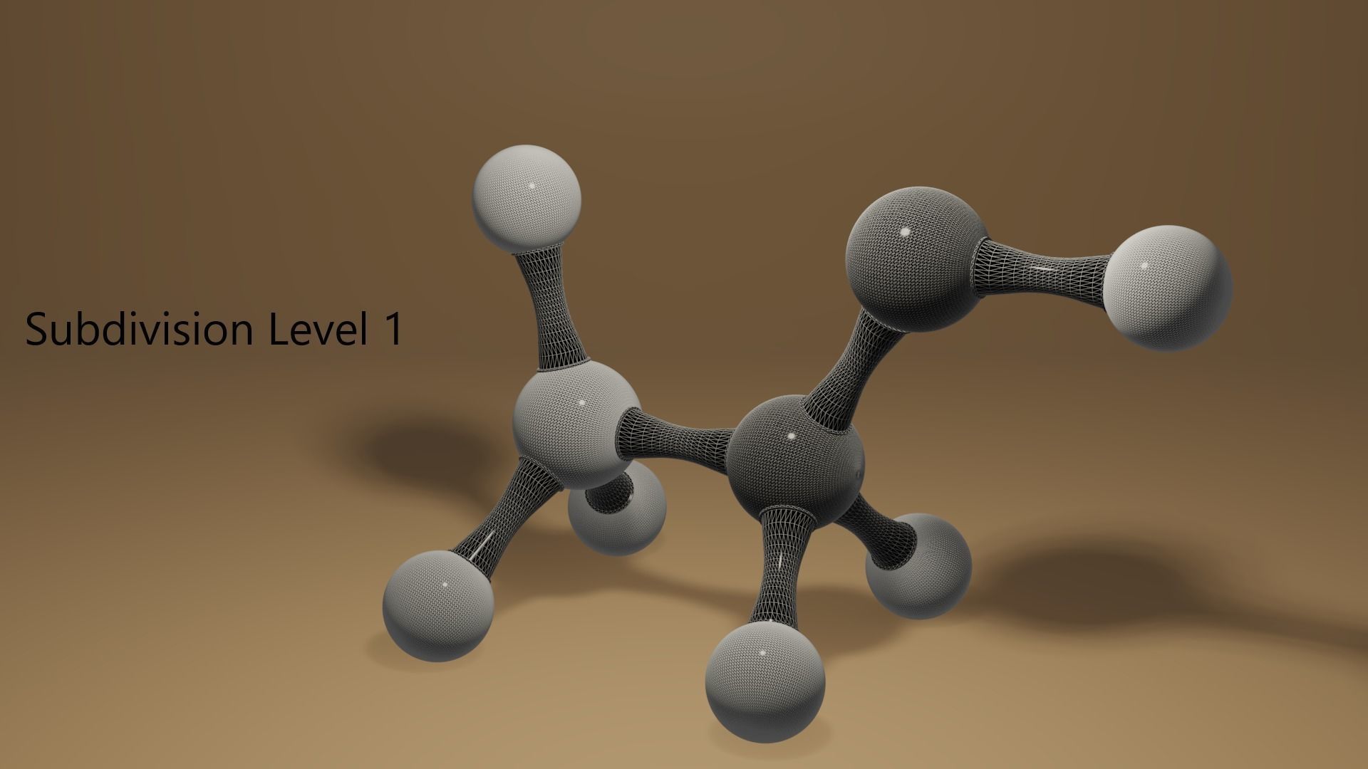 3D model Ethanol Molecule C2H6O VR / AR / low-poly | CGTrader