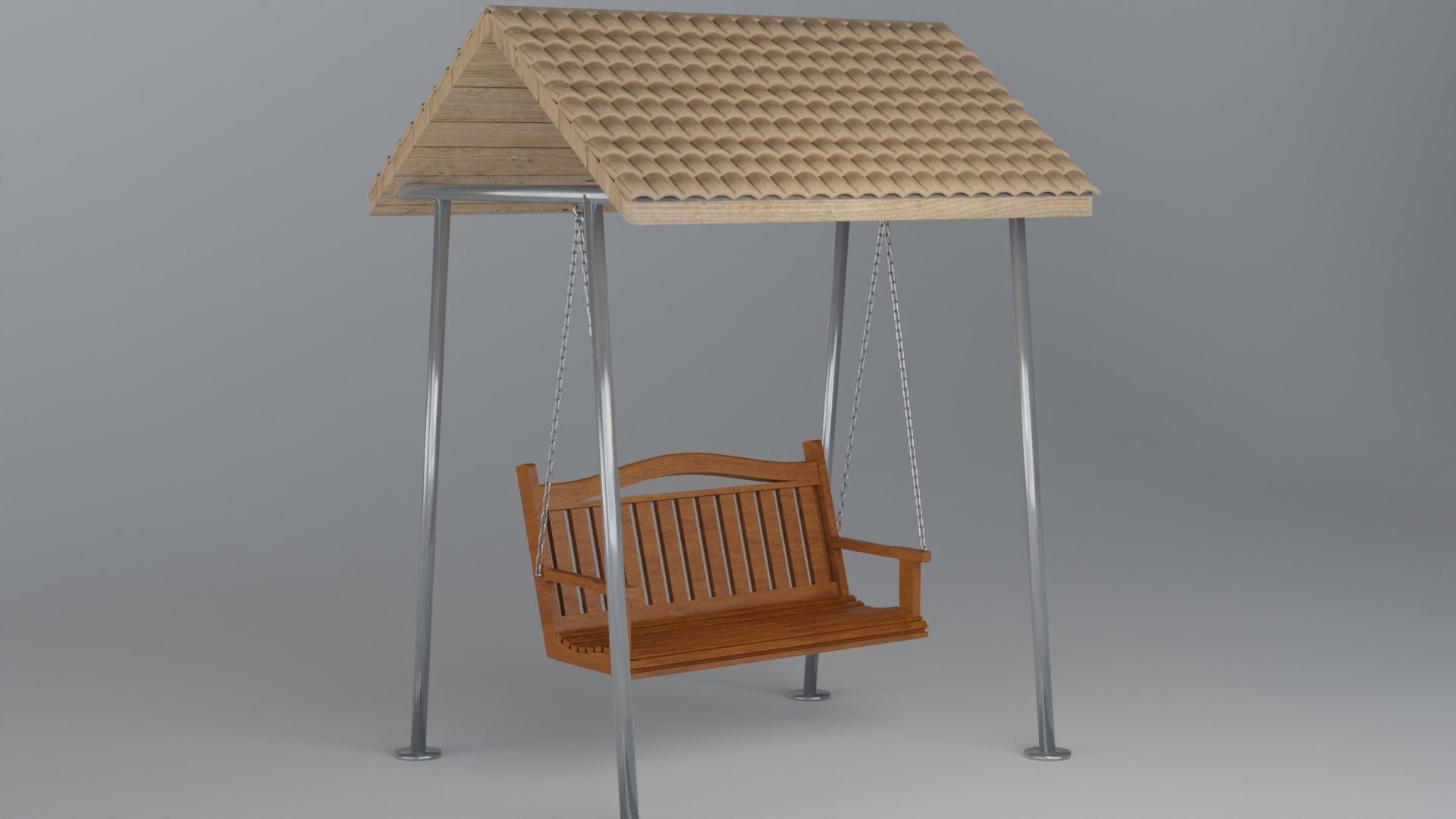 Porch Swing with RoofTop 3D model | CGTrader