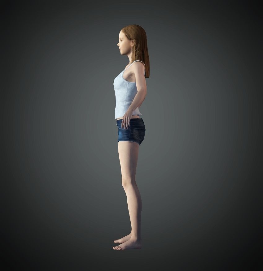Unity Digital Human HS005 free 3D model animated rigged | CGTrader