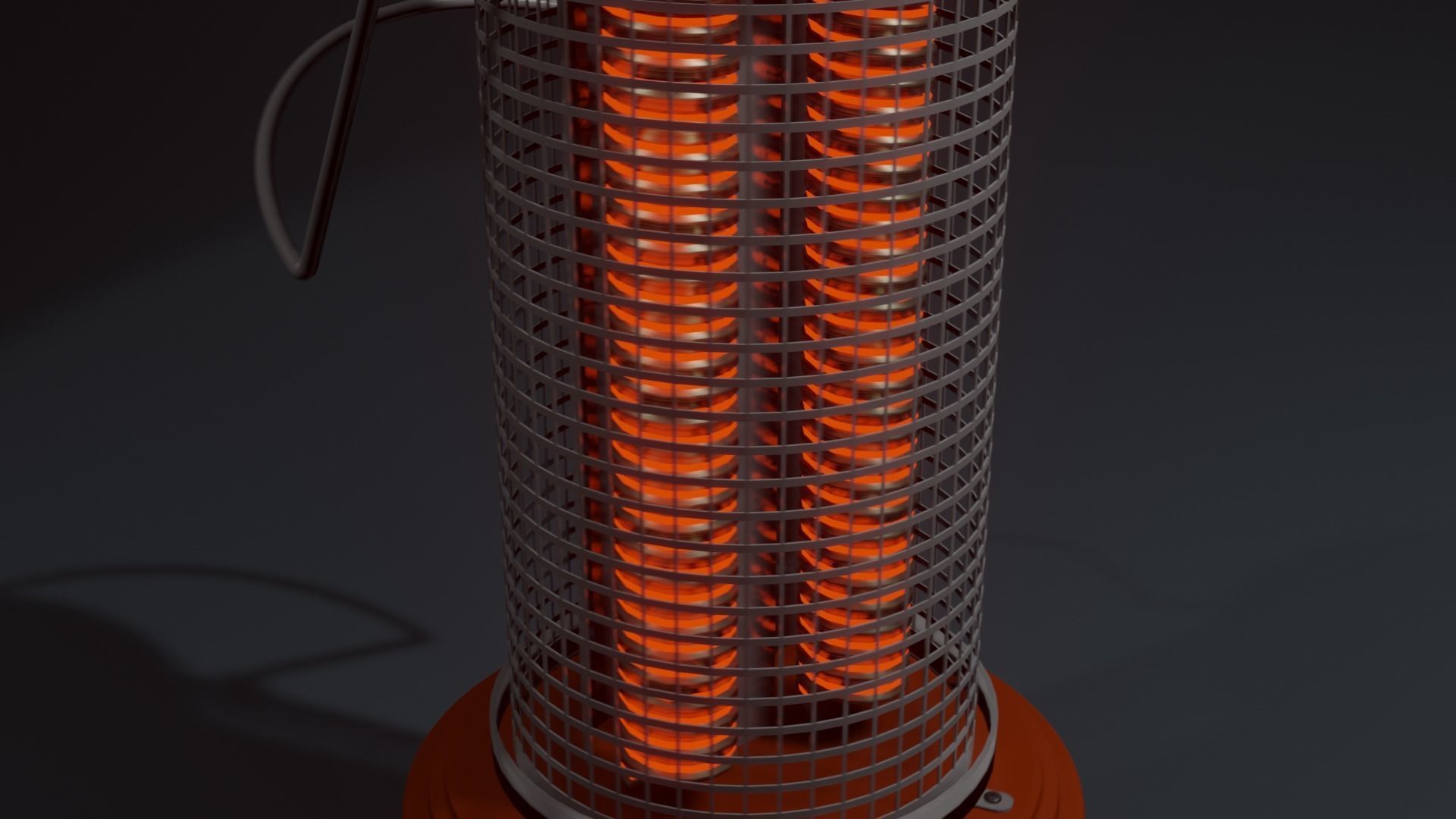 Vintage Electric Heater 3D model animated | CGTrader