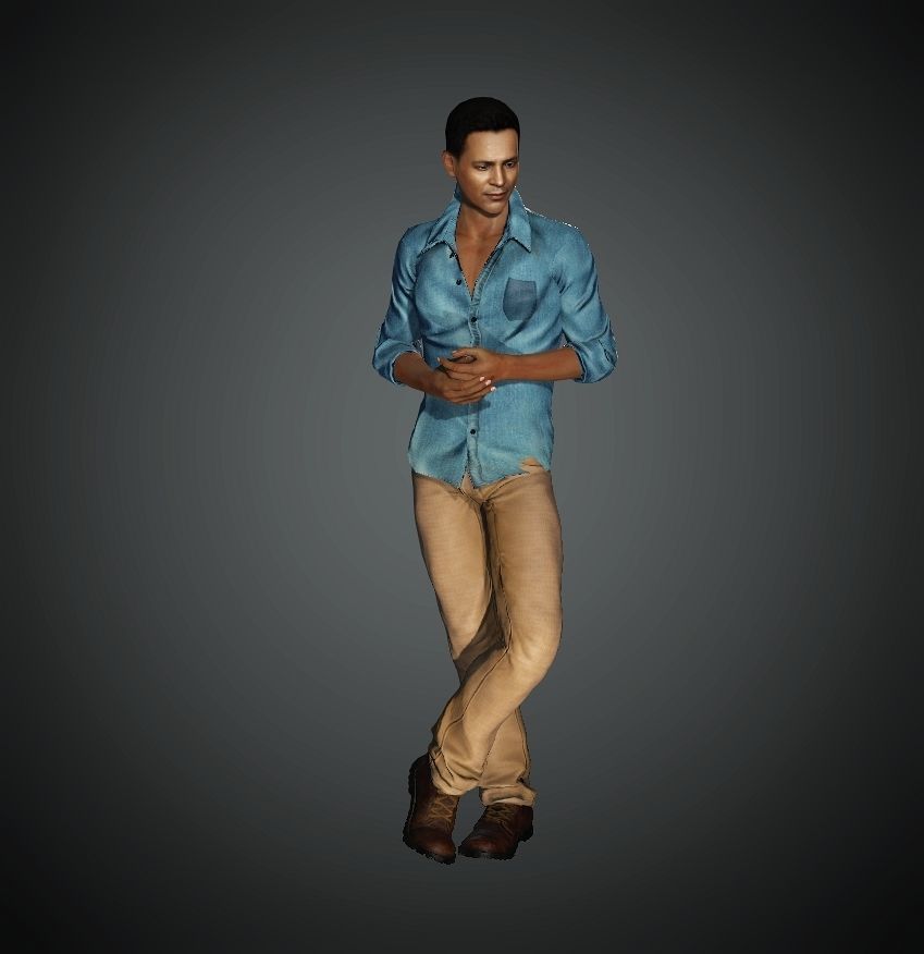 Unity Digital Human HS008 free 3D model animated rigged | CGTrader