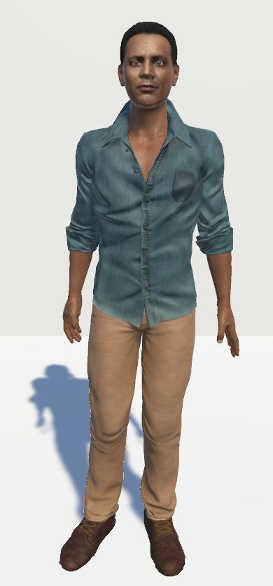 Unity Digital Human HS008 free 3D model animated rigged | CGTrader