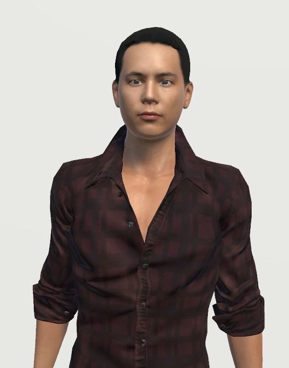 Unity Digital Human HS009 free 3D model animated rigged | CGTrader