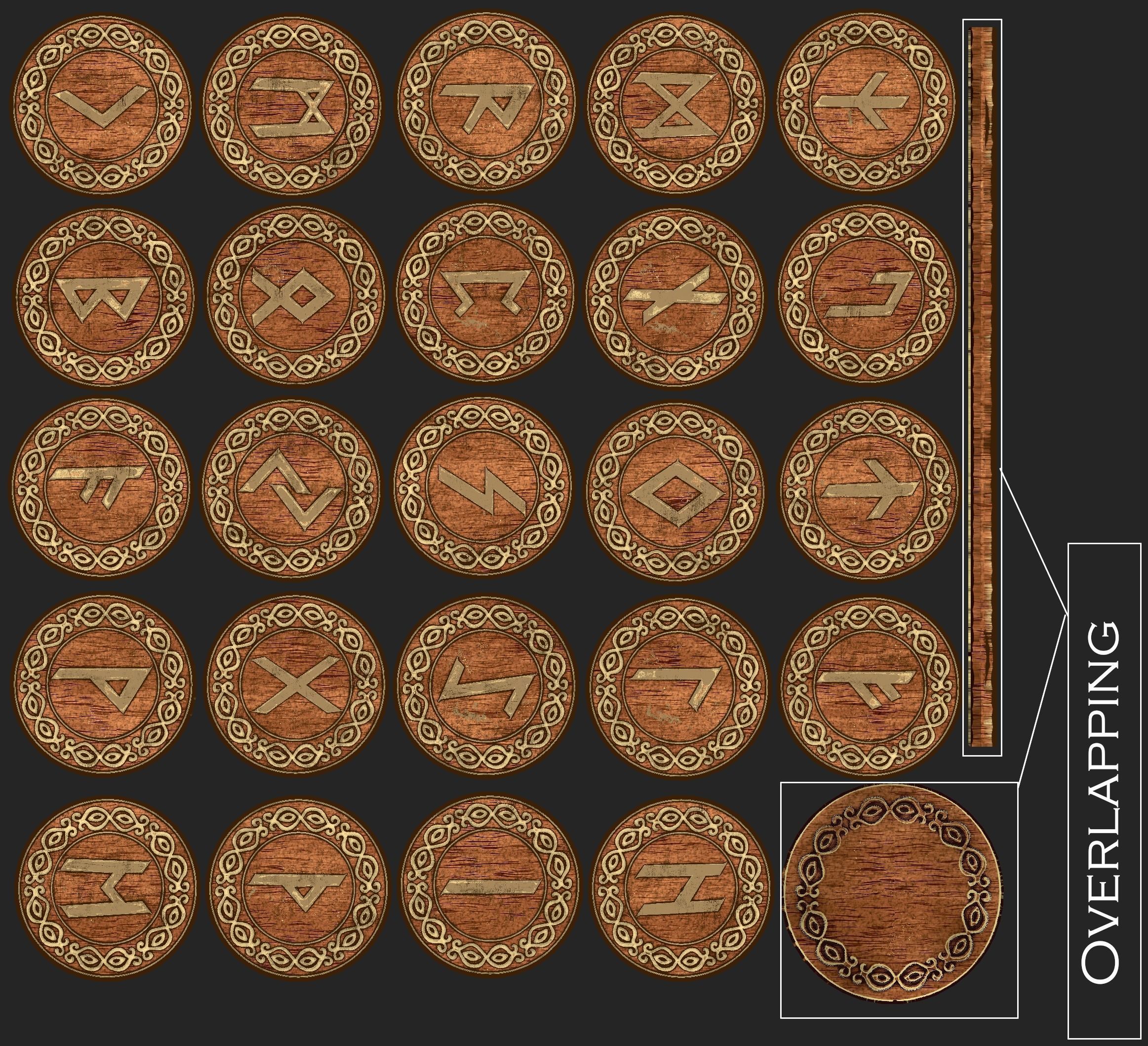 3D model Runes VR / AR / low-poly | CGTrader