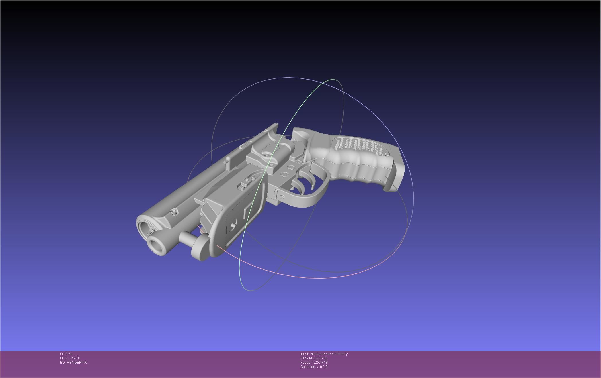 Blade Runner Deckard Blaster Basic Model 3D model | CGTrader