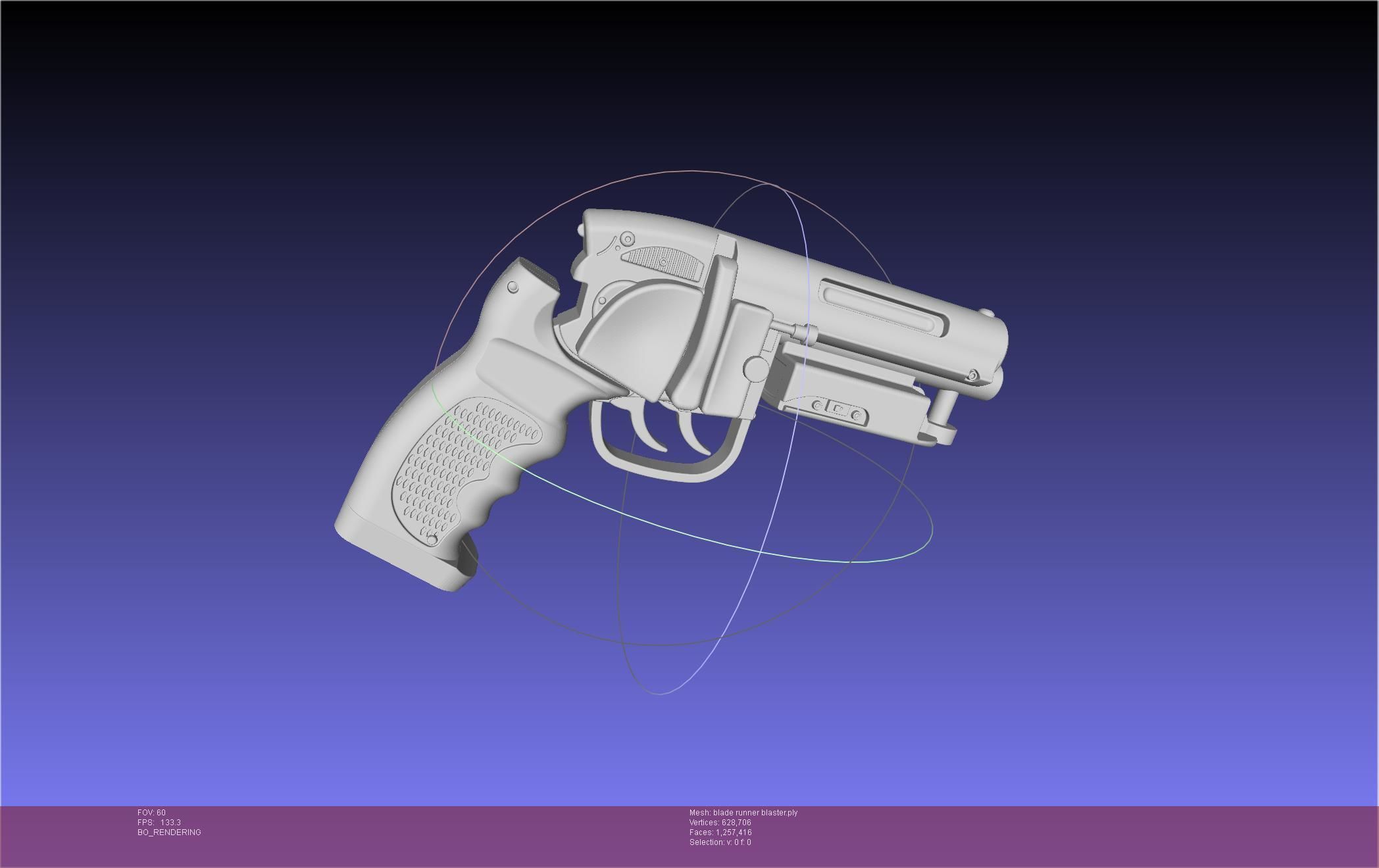 Blade Runner Deckard Blaster Basic Model 3D model | CGTrader