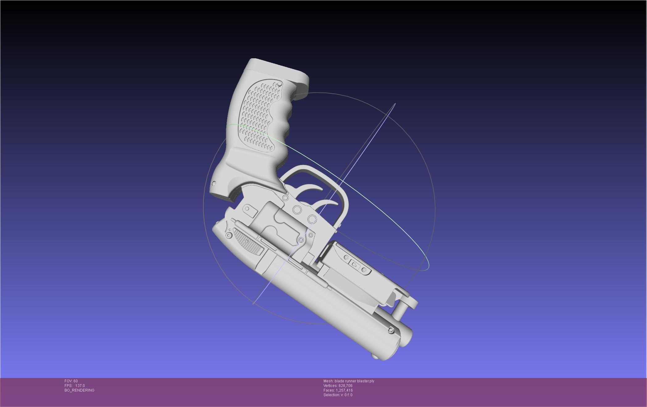 Blade Runner Deckard Blaster Basic Model 3D model | CGTrader
