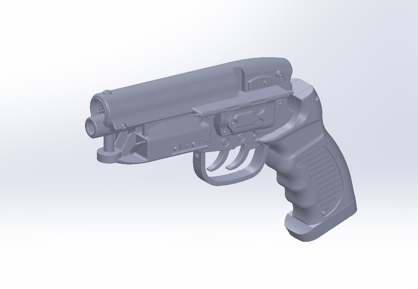 Blade Runner Deckard Blaster Basic Model 3D model | CGTrader