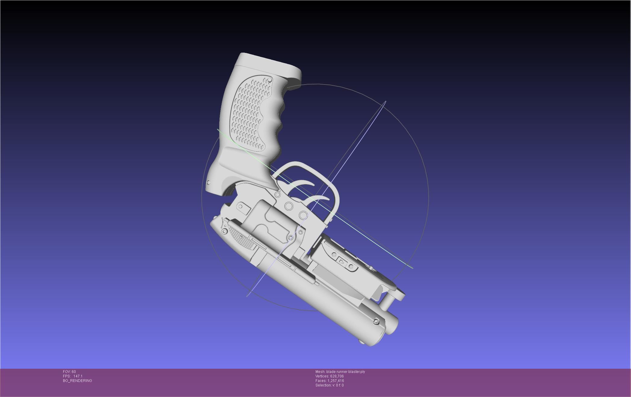 Blade Runner Deckard Blaster Basic Model 3D model | CGTrader
