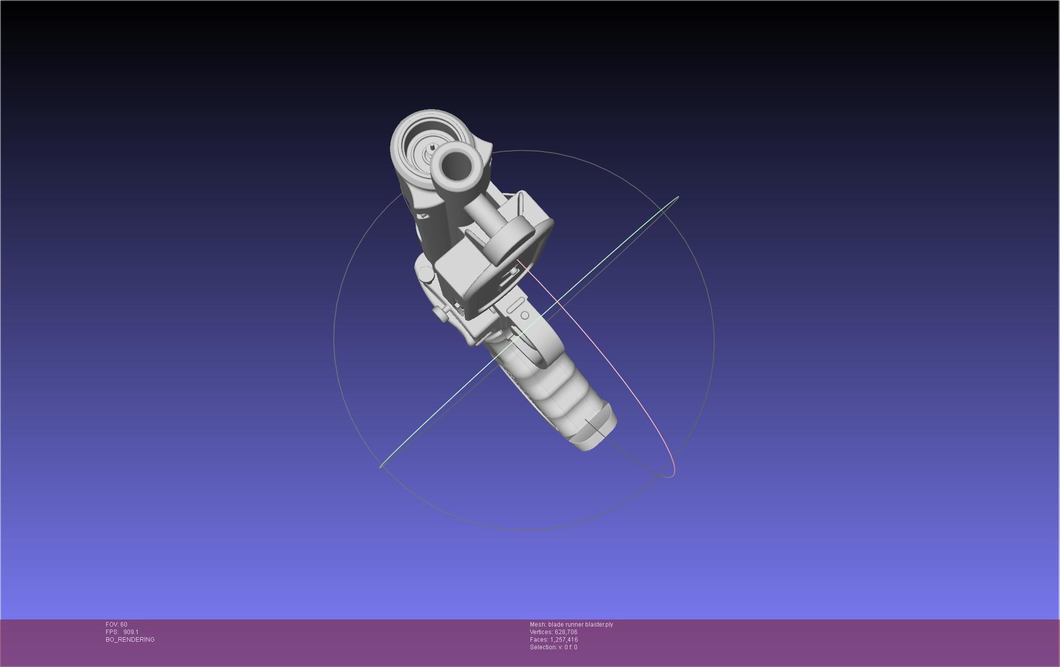 Blade Runner Deckard Blaster Basic Model 3D model | CGTrader