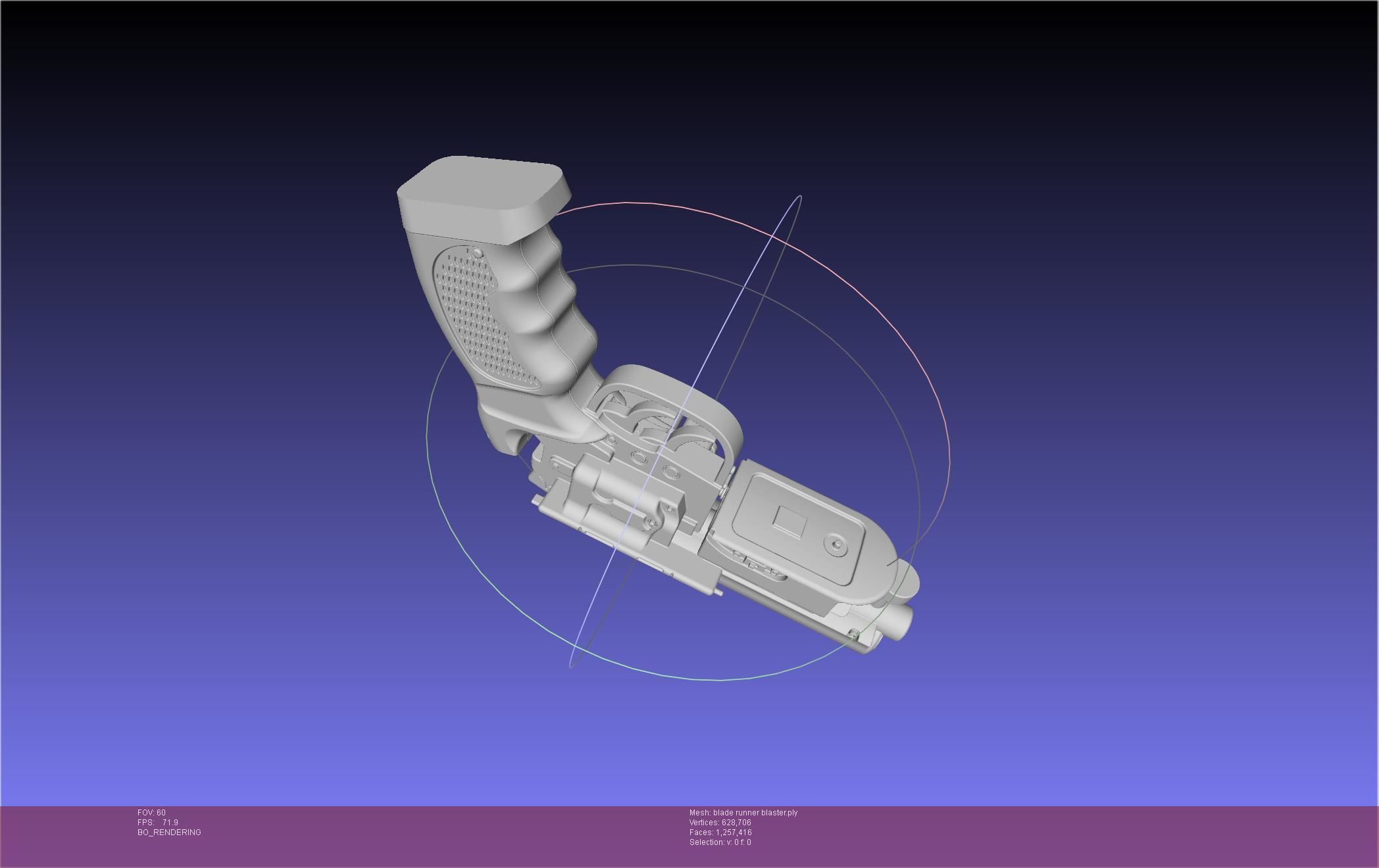 Blade Runner Deckard Blaster Basic Model 3D model | CGTrader