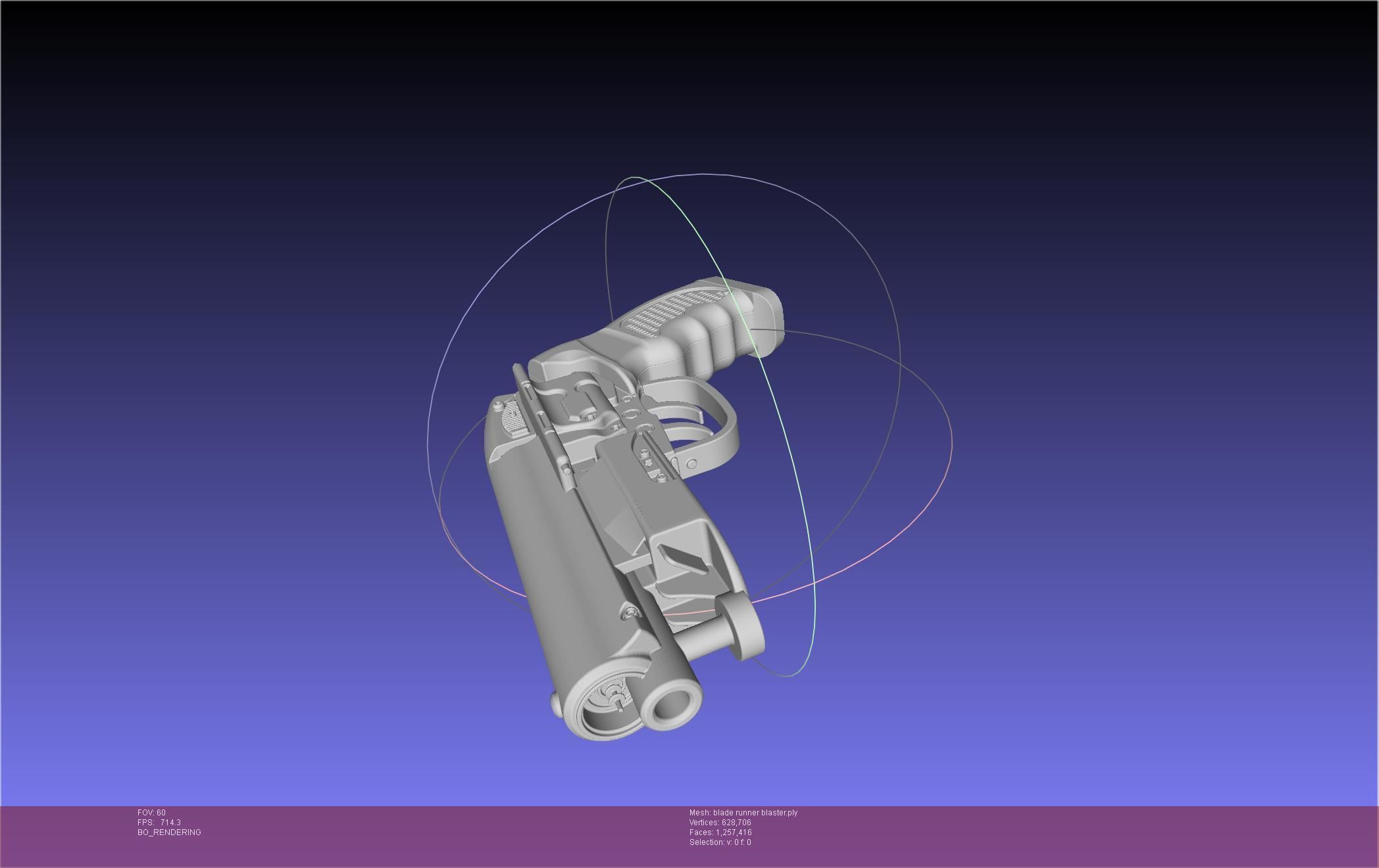 Blade Runner Deckard Blaster Basic Model 3D model | CGTrader