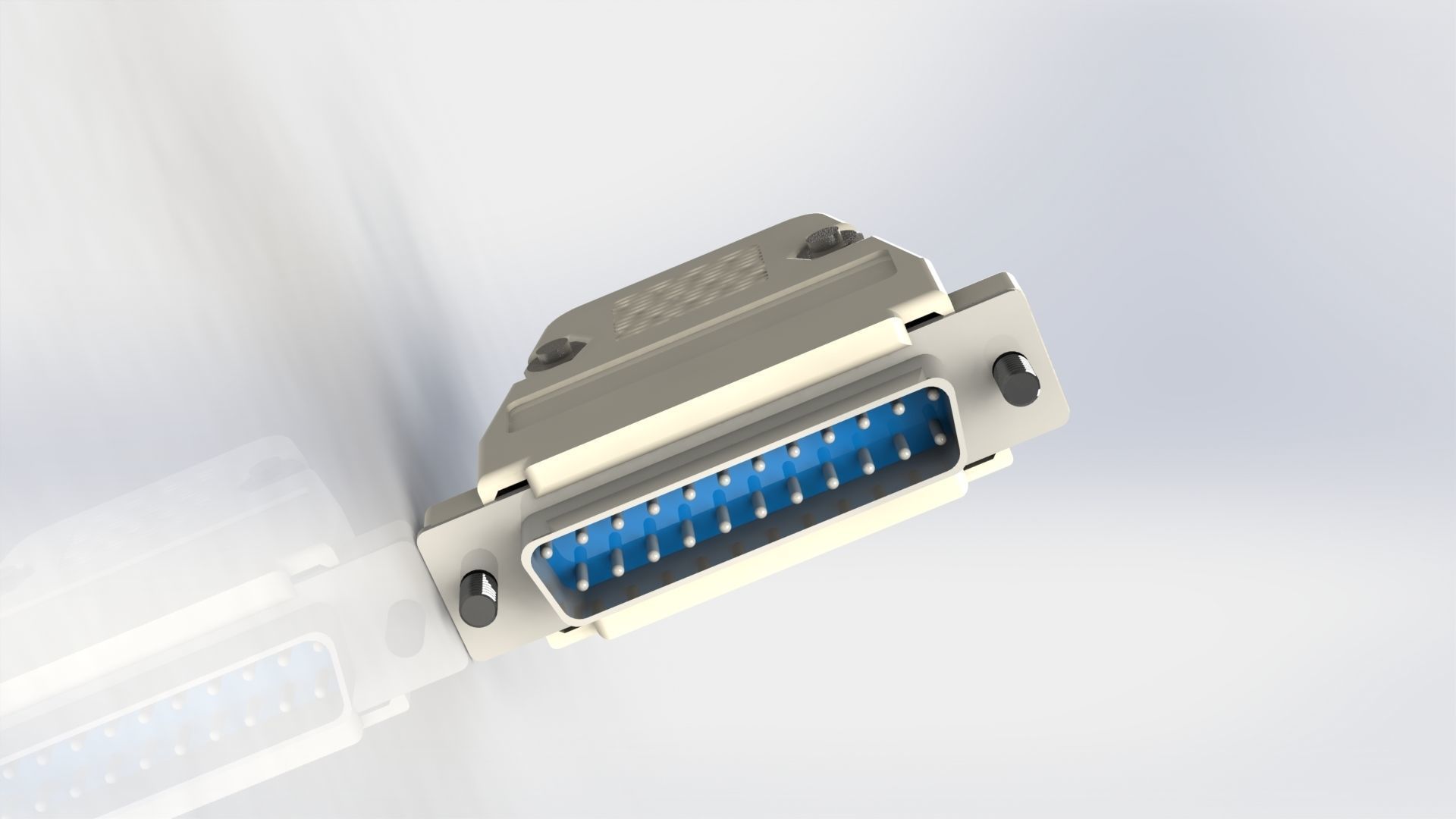 Amiga DB-23 Video Socket connector free 3D model 3D printable | CGTrader
