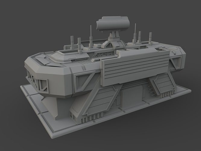 RTS Command Center 3D model | CGTrader