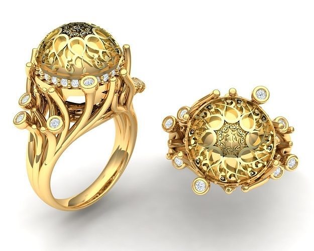 ring gold 3D model animated | CGTrader