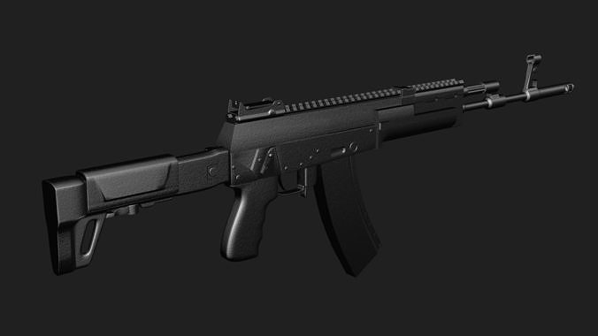 AK 12 Rifle Low-poly 3D model free VR / AR / low-poly 3D model | CGTrader